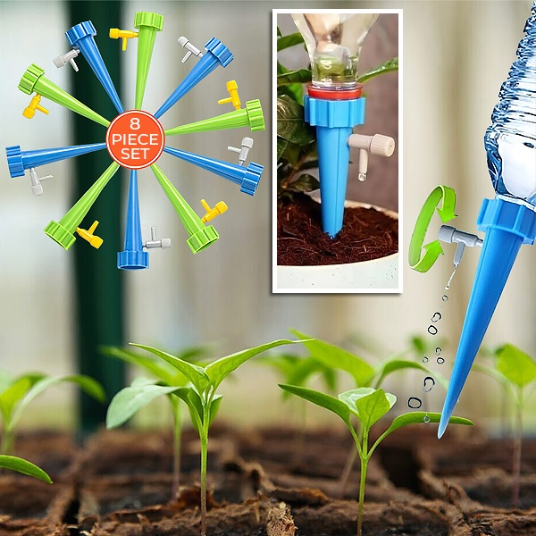 Praktische set voor bewatering en verzorging van planten (8 stuks ...